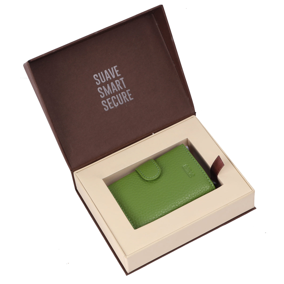 Slim Vivid Green Wallet - RFID Protected Leather – Scudo